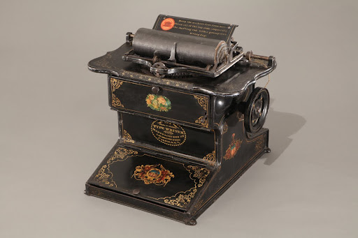 Sholes & Glidden Desk Typewriter, 1874-1876 - Sholes, Christopher ...