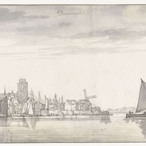 Gezicht op Dordrecht, Aelbert Cuyp, 1630 - 1691 - Rijksmuseum