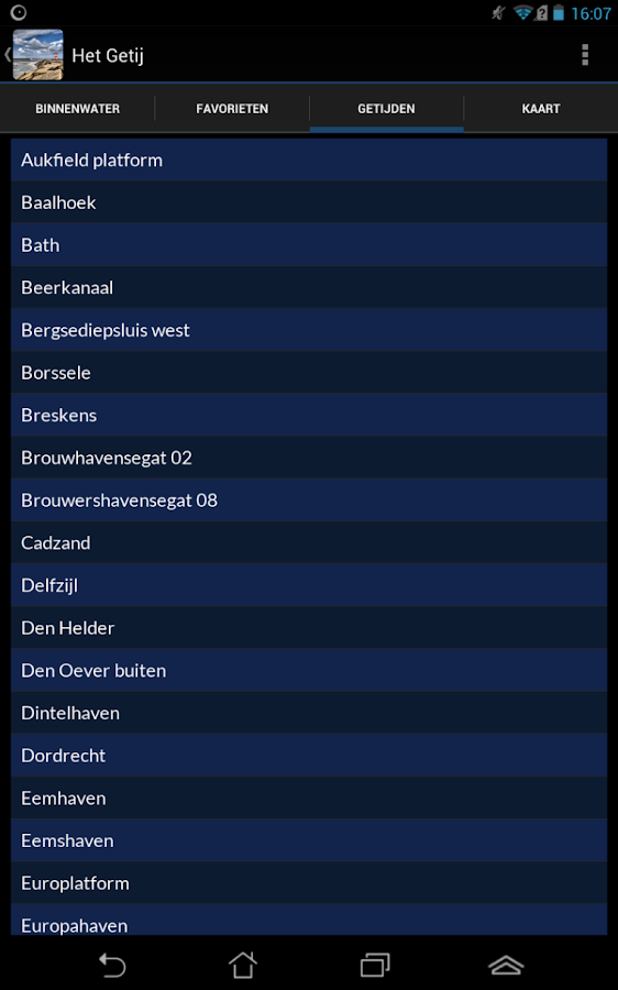 Het Getij - Waterstanden - Android-apps op Google Play