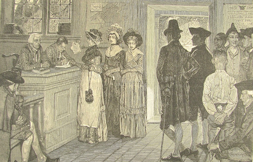 Women Voting in Colonial Times - Harper's Weekly — Google Arts & Culture