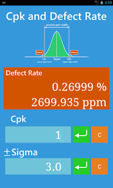 「Cpk and Defect Rate」 - Androidアプリ | APPLION
