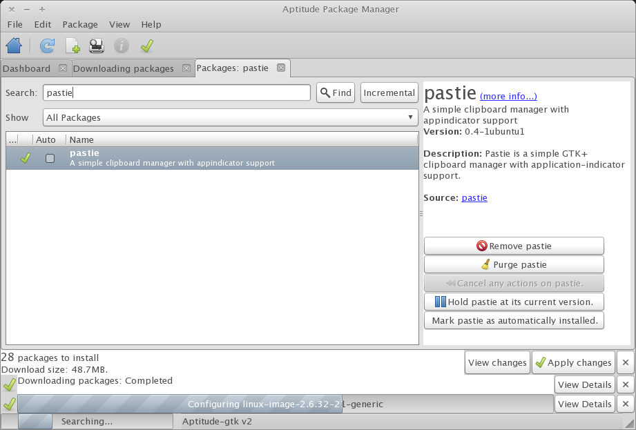 Install An Updated Aptitude (With GUI) In Ubuntu ~ Web Upd8: Ubuntu ...