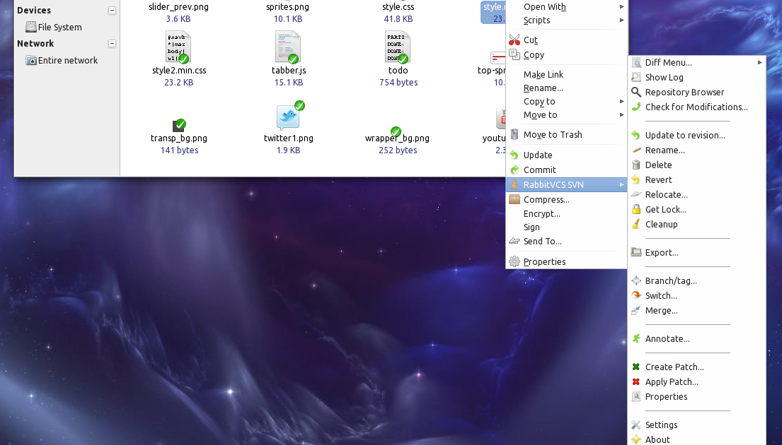 RabbitVCS: The Perfect TortoiseSVN Alternative For Linux, Now With GIT ...