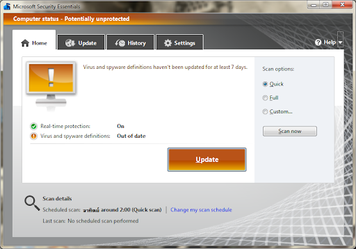 มินิรีวิว Microsoft Security Essential 2.0 Beta | Blognone