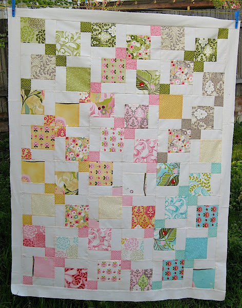 Moda Hunky Dory charm pack quilt using disappearing 9 patch quilt ...