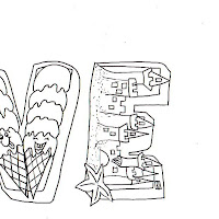 LETRAS DEL VERANO PARA IMPRIMIR Y COLOREAR