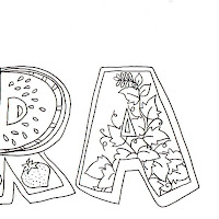 LETRAS DEL VERANO PARA IMPRIMIR Y COLOREAR