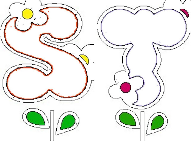 ABECEDARIO DE PRIMAVERA LETRAS CON FLORES