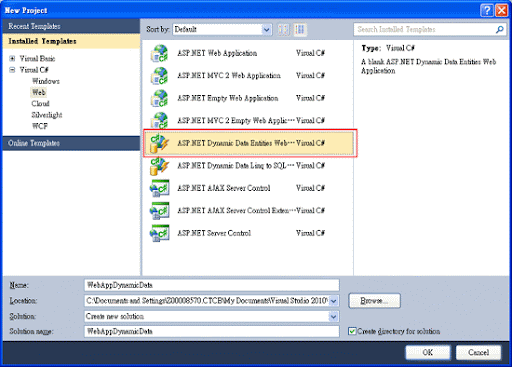 賀瑞斯機器兵 Asp 4 Dynamic Data Scaffolding Web Application Sample