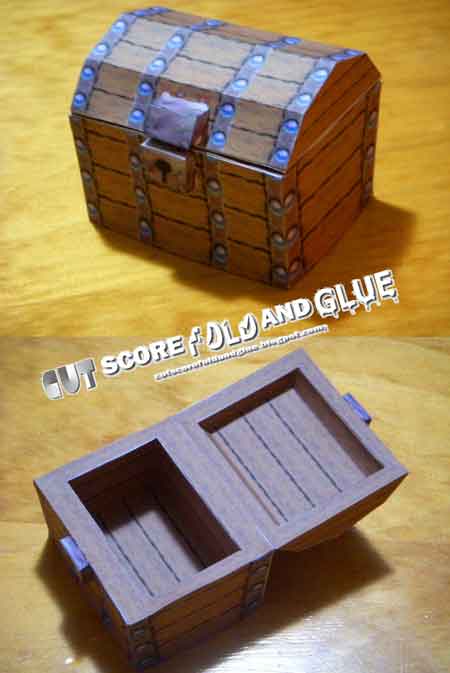 Mario 64 Treasure Chest Papercraft ~ Paperkraft.net - Free Papercraft ...