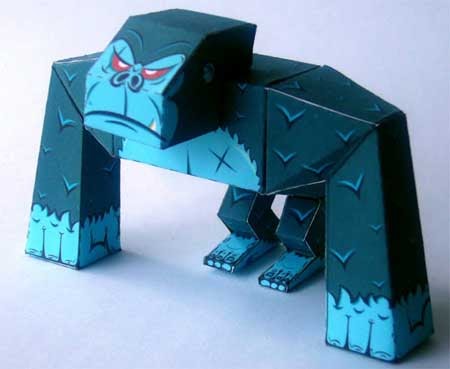 Macaco - Gorilla Papercraft ~ Paperkraft.net - Free Papercraft, Paper ...