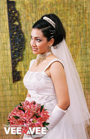 Nehara Pieris: wedding dress