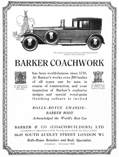 BENTLEY SPOTTING: Barker & Co. (Coachbuilder) Ltd