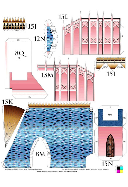 MAQUETA DE CASTILLO PARA RECORTAR Y MONTAR