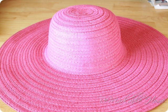 ReMarkable Home: EMBELLISHED STRAW HAT {Craft}