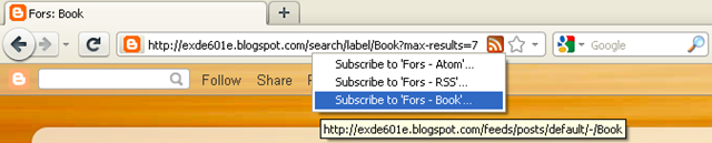 Fors How To Add Label specific Feeds To Blogger