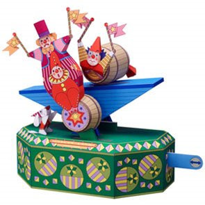 CLOWN IN A BARREL Paper Automata | Papercraft Paradise | PaperCrafts ...