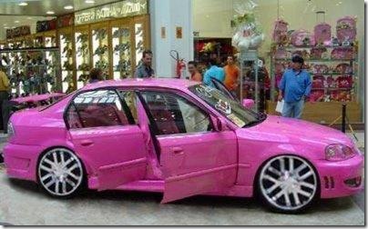 Bizarrices Automotivas: Carros Cor-de-Rosa