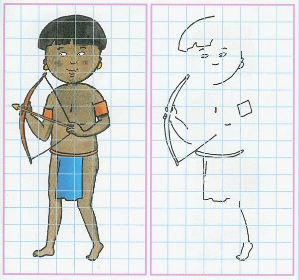 REPRODUCIR DIBUJOS EN CUADRICULA Y COLOREAR