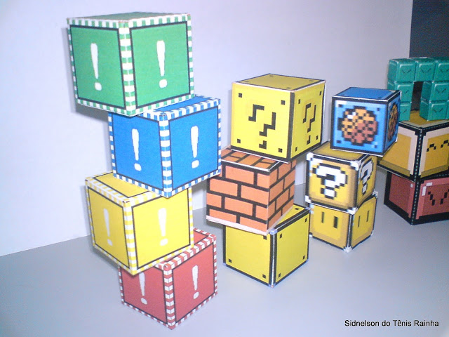 Sidnelson Papercraft: Blocks - Mario - 18.01.2010