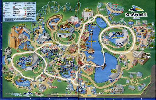 Mapa del Seaworld Orlando | Blog de viajes | Viajar es lo mío