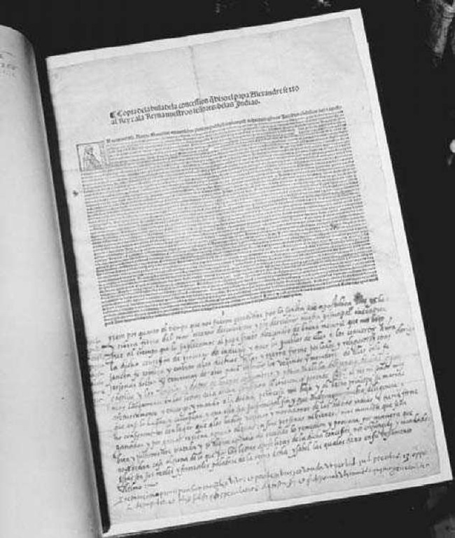Papal Bull Of 1493