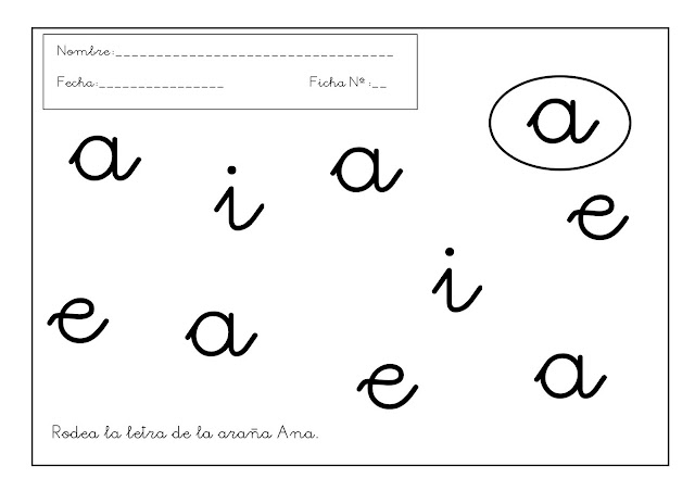 APRENDE A ESCRIBIR LA LETRA A. ACTIVIDADES DE CALIGRAFIA INFANTIL