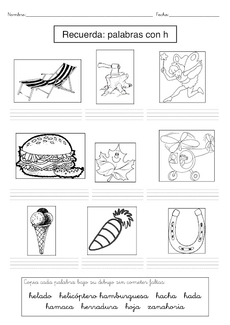 ACTIVIDADES DE ORTOGRAFIA PARA 2º DE PRIMARIA