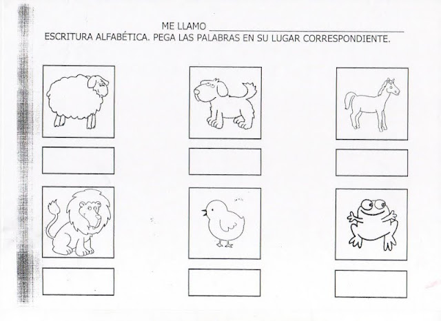 ACTIVIDADES DE LECTOESCRITURA PARA INFANTIL