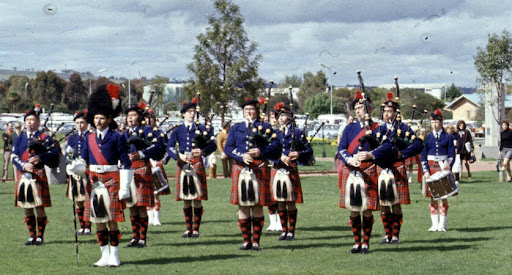 Mace Presentation - 1973 - City of Elizabeth Pipe Band