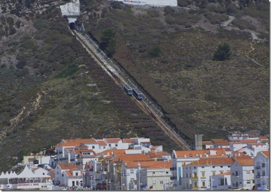 Meu Passeio à Portugal.: Elevador da Nazaré.