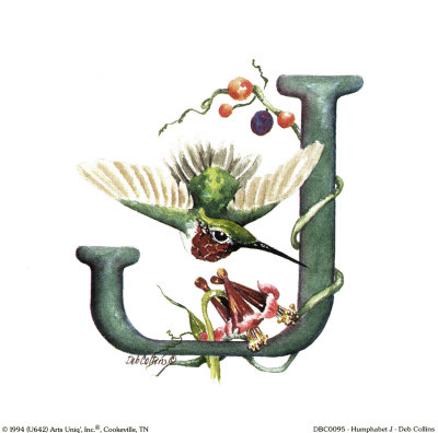 Alfabeto retro de colibrís. - Oh my Alfabetos!