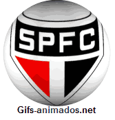 gif animado do São Paulo Futebol Clube em 3D escudo time de futebol ...