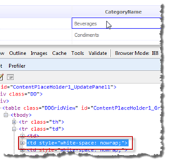 C# Bits: Making the Text in the DynamicData List Pages GridView Wrap.