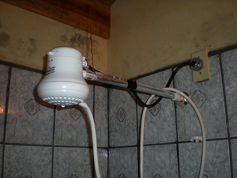 Death trap shower on my recent trip to Honduras | DIY Home Improvement ...