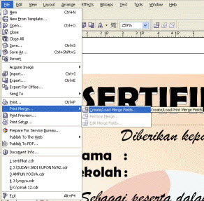 Cara Menggunakan Print Merge Coreldraw Dengan Bantuan Microsoft Excel | KUMPULAN ILMU DAN CERITA