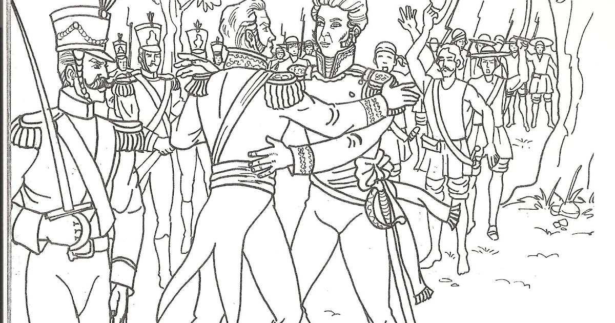 Coloring Pages: Consummation of the independence of Mexico coloring pages