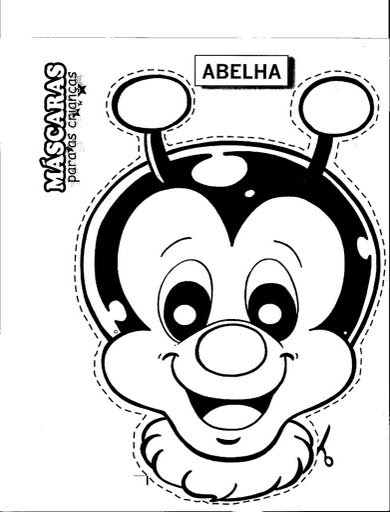 Bee Mask | Coloring Pages