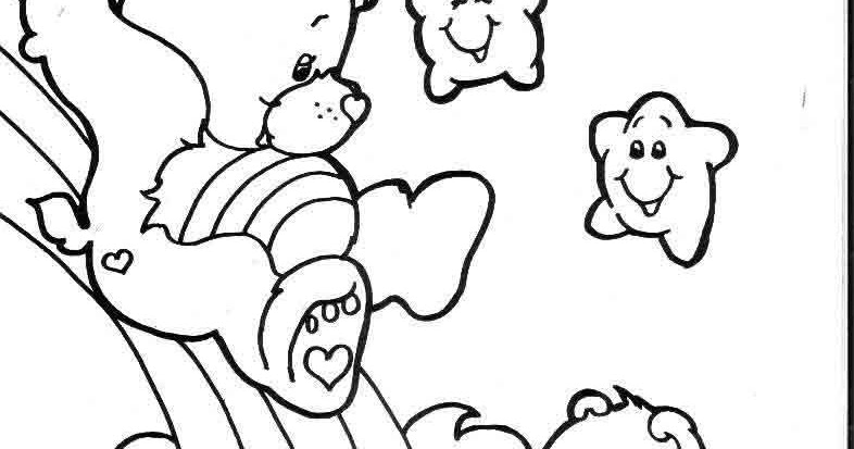 Rainbow Care Bear Coloring Pages
