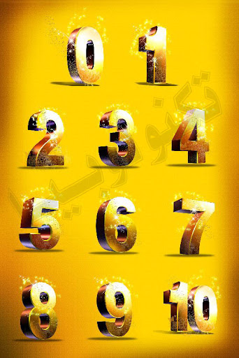 تكنولوبيا: ملف فوتوشوب مفتوح للأرقام بجودة عالية جدا - 3D Numbers Psd