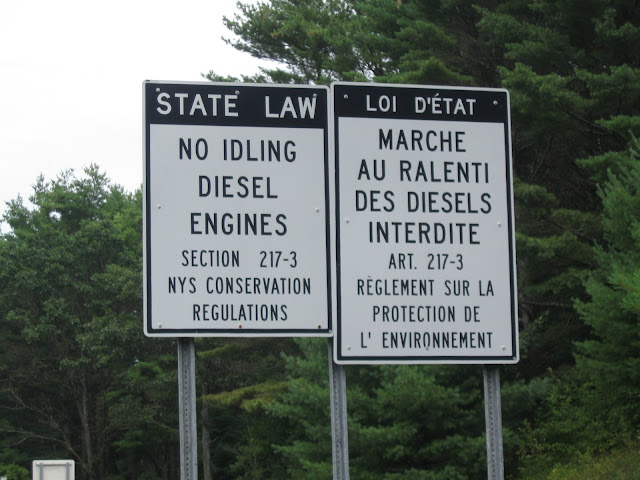 Bilingual signs on highways