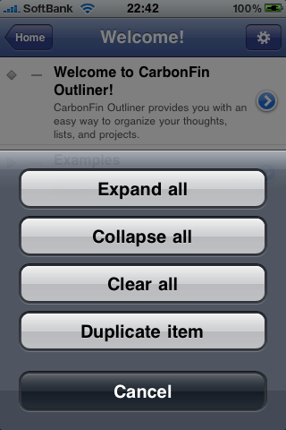 Kuroobisan’s Memo: iPhone仕事効率化アプリ『Outliner』
