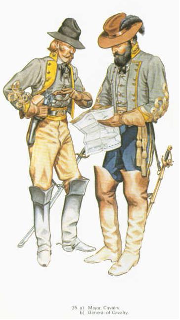 Cedar Mountain: Uniformes cavalerie Csa