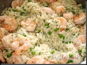 Krista Kooks: Shrimp, Peas and Rice