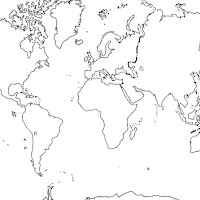 MAPAS DEL MUNDO PARA COLOREAR