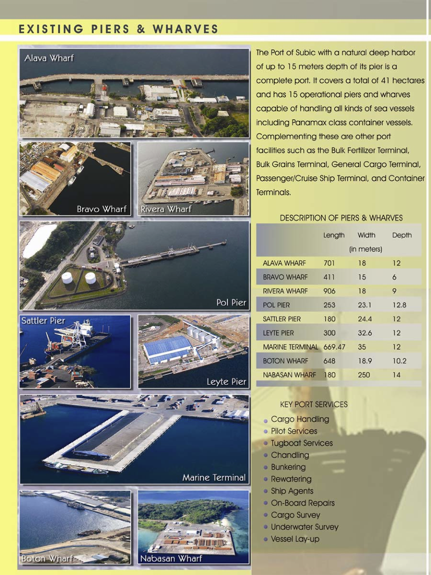 SUBIC BAY METROPOLITAN AUTHORITY: PORT INFORMATION