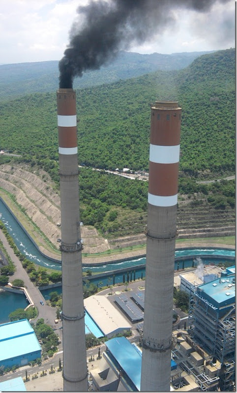 Inilah Pemandangan PLTU Paiton dari Ketinggian 215.5 meter ...