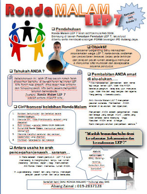 Persatuan Penduduk Seksyen 7, Taman Lestari Putra: Ronda Malam PPLEP7 ...