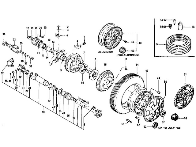 Datsun 240Z/260Z/280Z Rear Axle & Drive Shaft