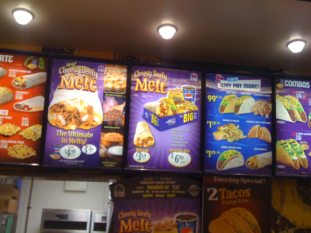 Good Food Toronto: Taco Bell Value Menu.